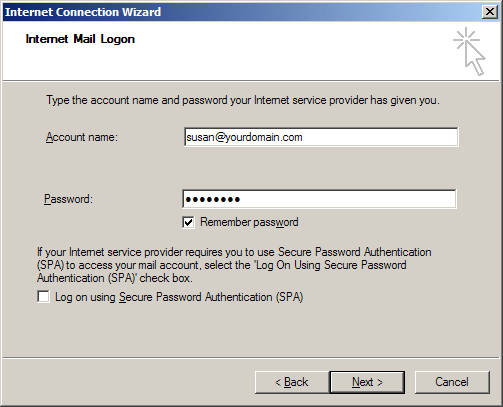 Configure Your Email Account In Outlook Express Windows Live Mail NinerNet Communications 